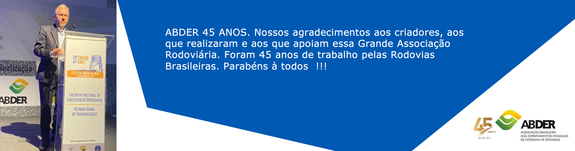 ABDER – Associação Brasileira dos Departamentos Estaduais de Estradas ...